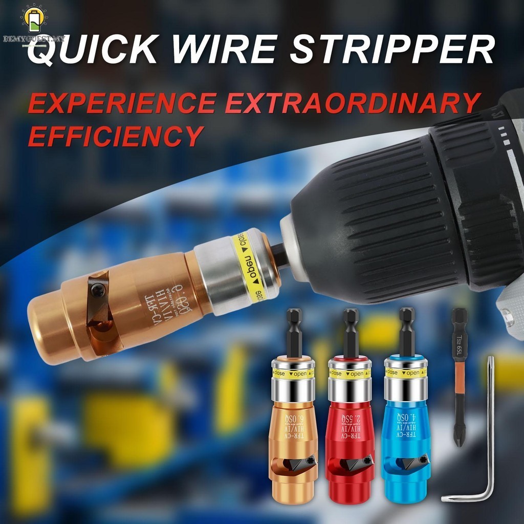 Wire Stripper Portable Cable Stripping Tool Fast Efficient Electric ...