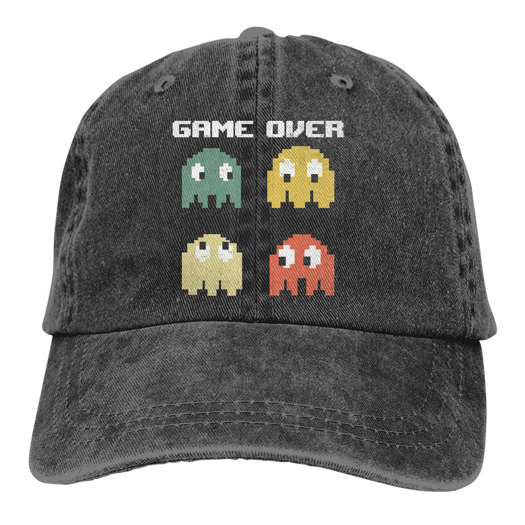 Vintage Game Over 80S Nostalgia Retro Arcade Ghost Old Gamer Baseball ...