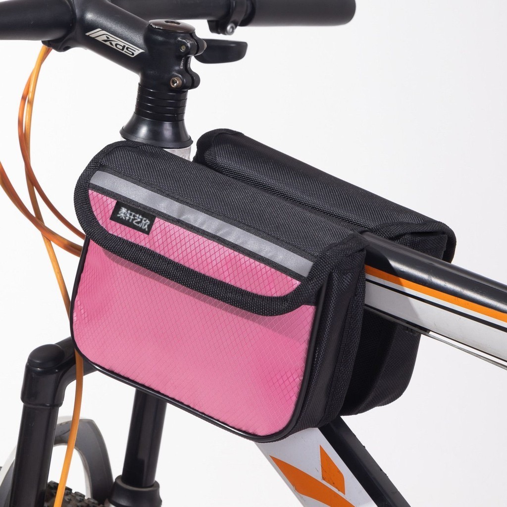 Bicycle Upper Tube Bag Mountain Bike Universal Beam Bag Bicycle Saddle ...