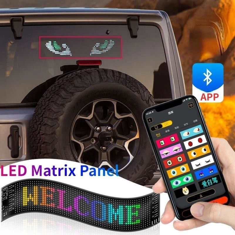 NEW DIY Scrolling Led Matrix Panel USB 5V IP65 Waterproof Multilingual ...