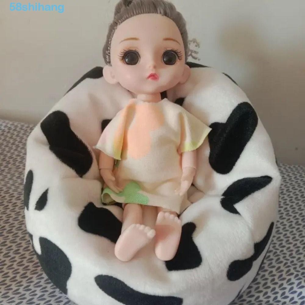 SHIHANG Labubu Doll Toy, Mini Bean Bag Labubu Sofa Accessories ...