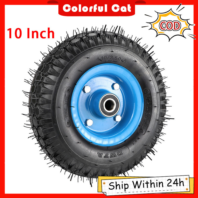 10 Inch 350-4 Industrial Inflatable Wheel Rubber Trolley Inflatable ...