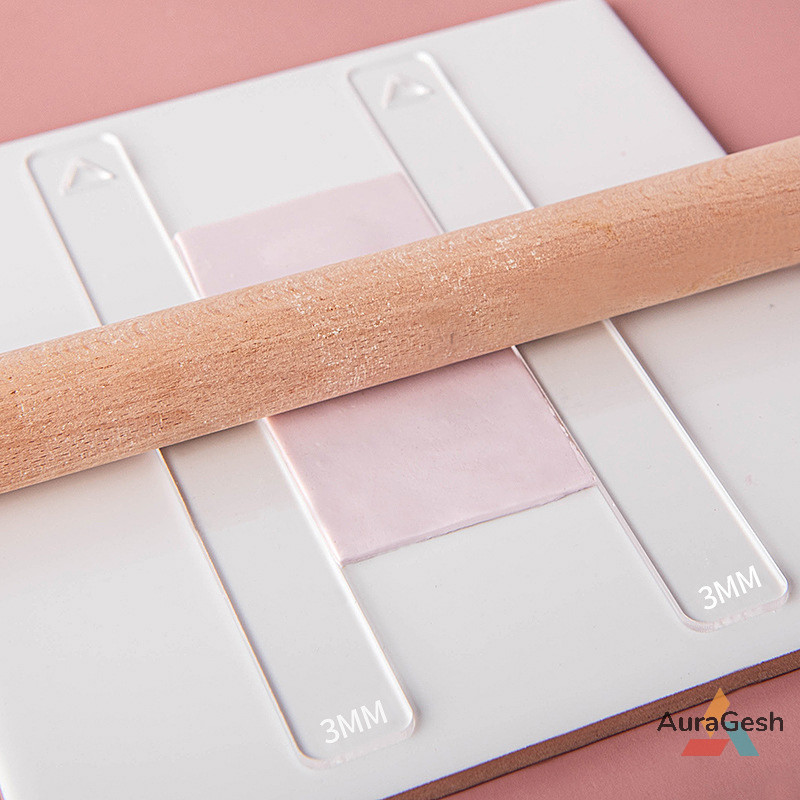 [AuraGesh] Pottery Teaching Rolling Mud Stick Guide Rolling Pin Guides ...
