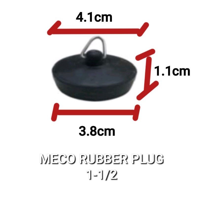 MECO LAVATORY SINK PLUG 1-1/2 RUBBER HOLE PLUG WATER DRAIN COVER ...