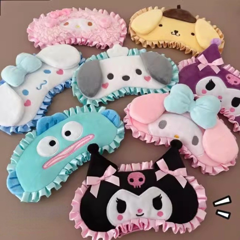 Cute Sleeping Eyepatch Kuromi Plush Eye Patch Girl Pochacco Melody ...