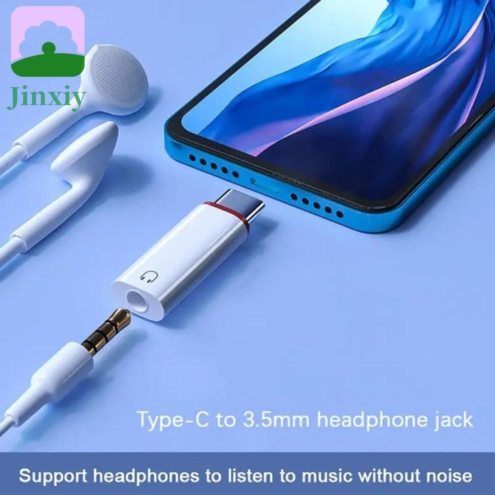 JINXIY Wired Headset Type C Converter, AUX Adapter Type C Male Type-C ...