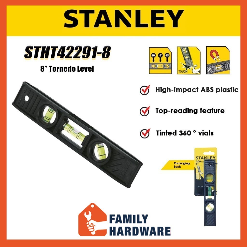 STANLEY STHT42291-8 42-291 Water level 8" timbang air ruler | Shopee ...