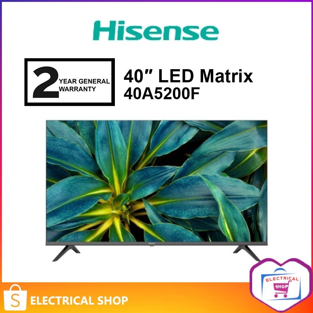 Hisense LED Matrix Full HD Digital TV Television (40") 40A5200F ...