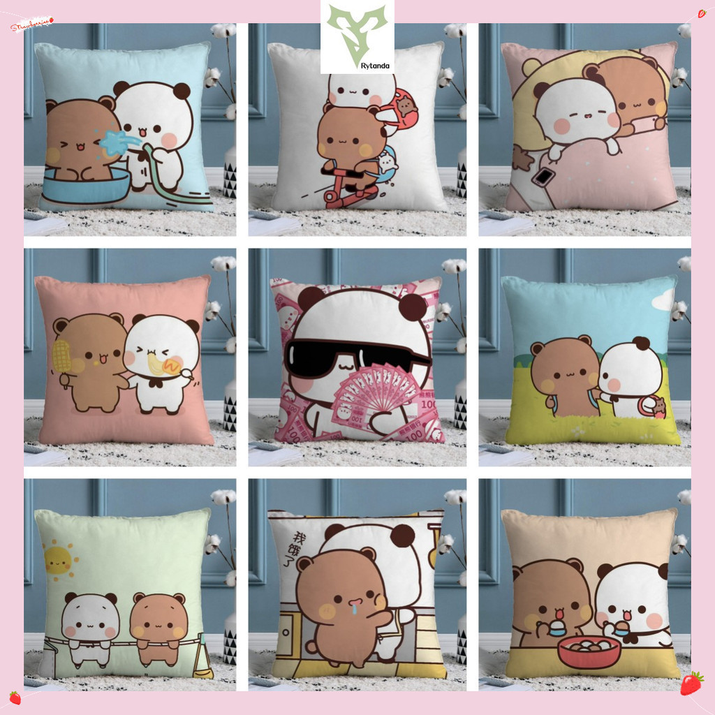 Rytanda 一二 Bubu Dudu Cushion Bubu Panda Bear Pillow Bududu Both Sides ...