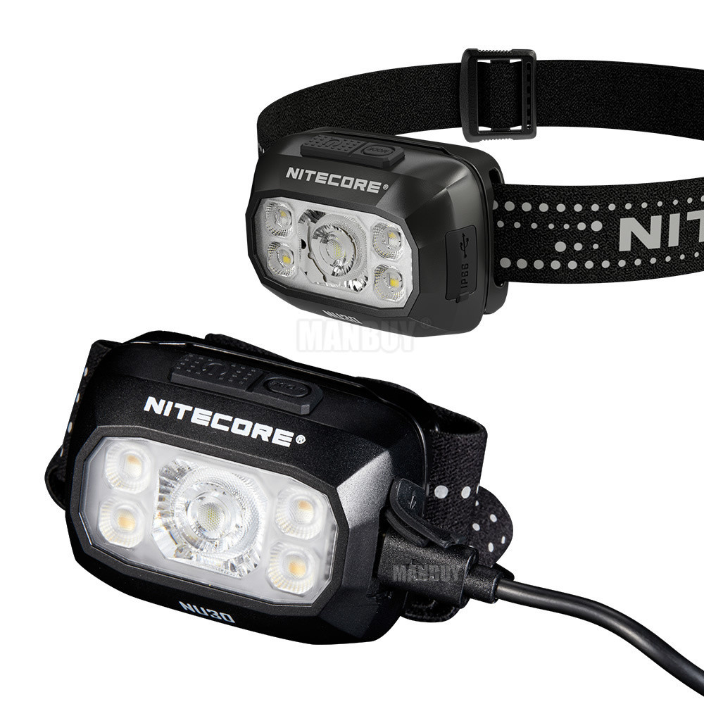 NITECORE NU30 500 Lumens LED Outdoor White Light + Red Light Headlamp ...