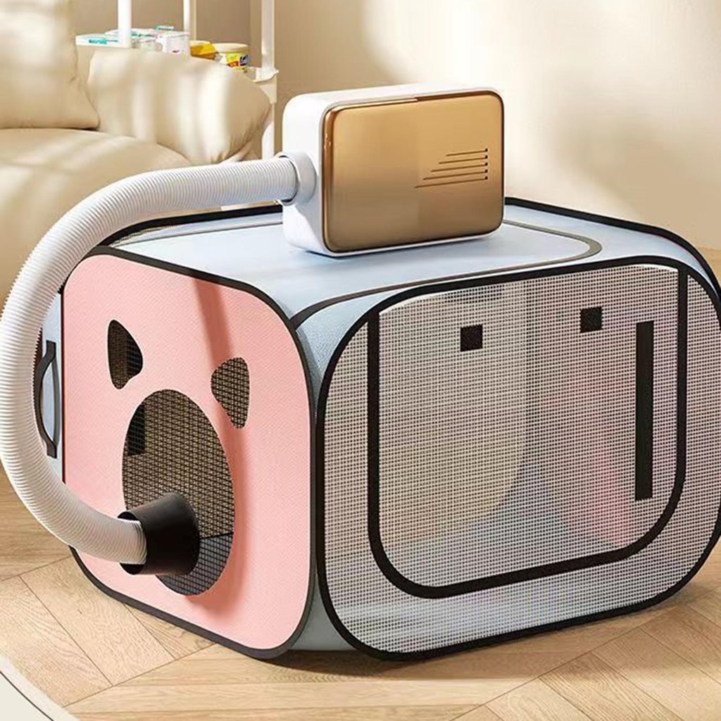 Drying Crate Cage for Dogs Portable Foldable Cat Dryer Box Cat Drying ...