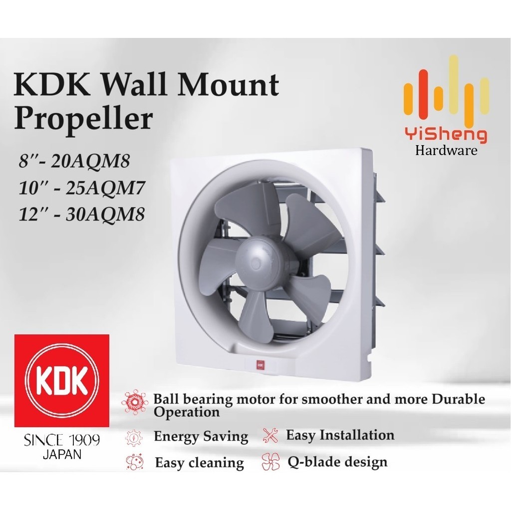 KDK (Blade size 8"/10"/12") Wall Mount Propeller / Exhaust Fan ...