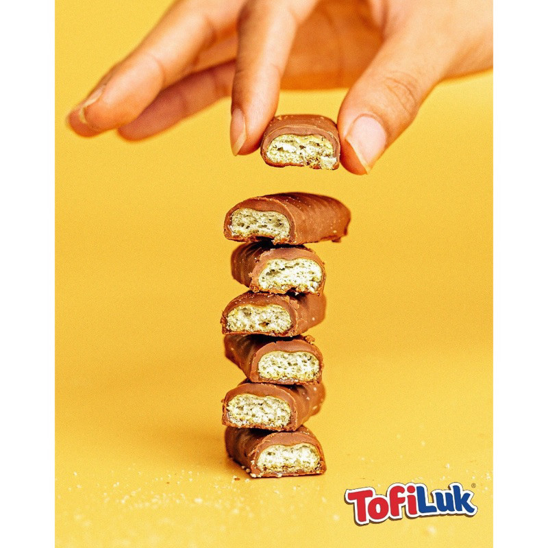 11pcs Tofiluk Caramel Crunch Chocolate Bar (10gram) | Shopee Malaysia