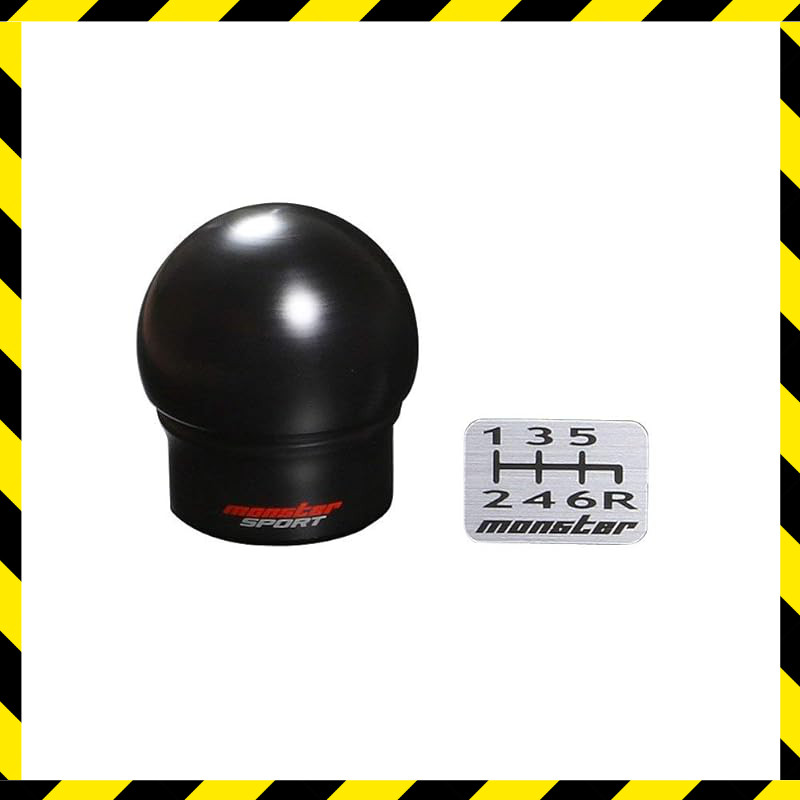 MONSTER SPORT Monster Shift Knob Type C M12×P1.25 Ball Shape Black φ ...