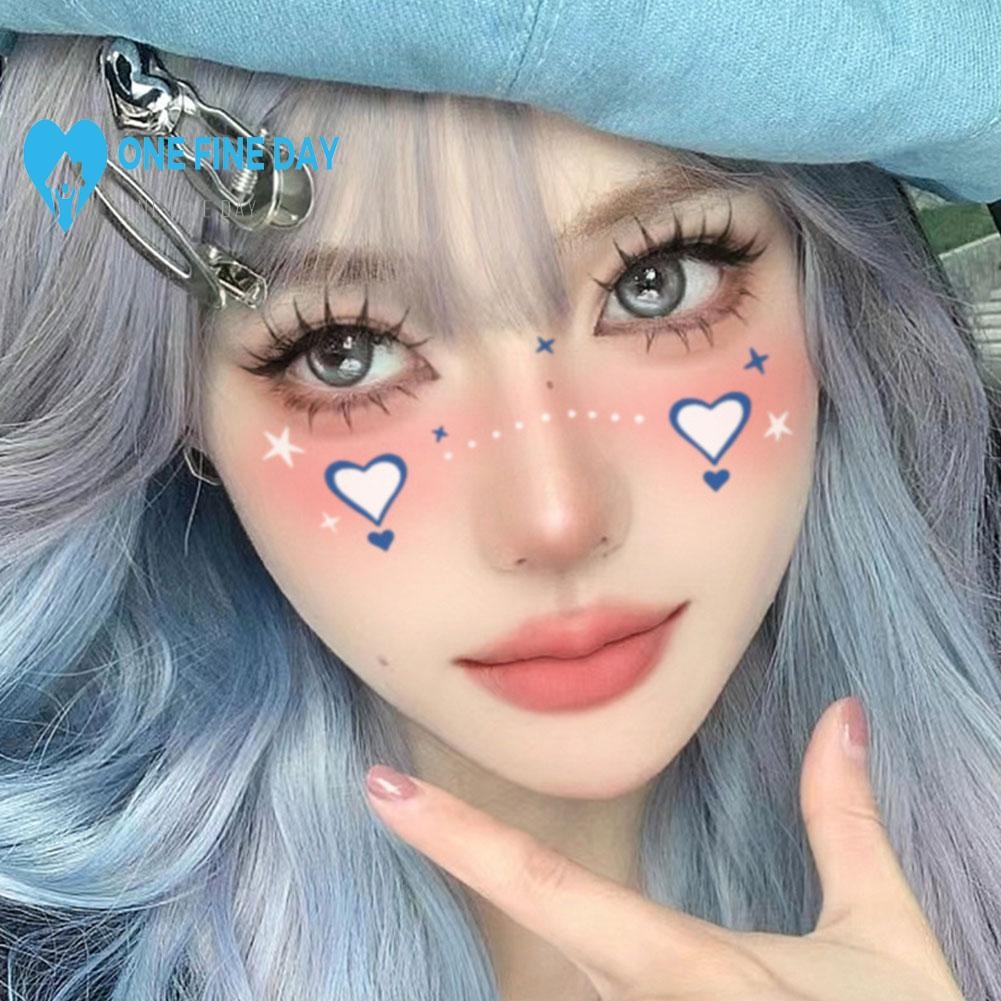 Face Tattoo Stickers Waterproof Santa Claus Design Makeup Fake Sticker ...