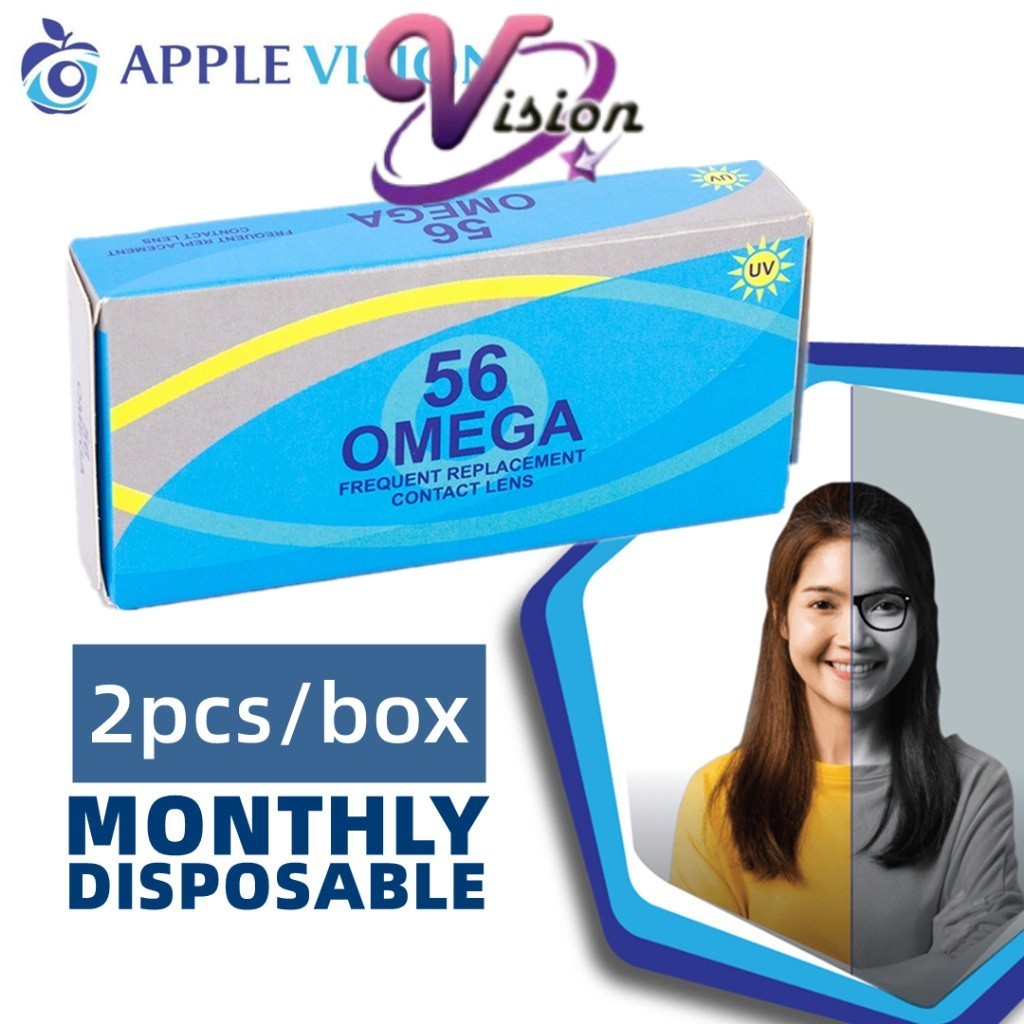 (2 PCS) IGEL Omega 56 Monthly Disposable Clear Contact Lenses | Shopee ...
