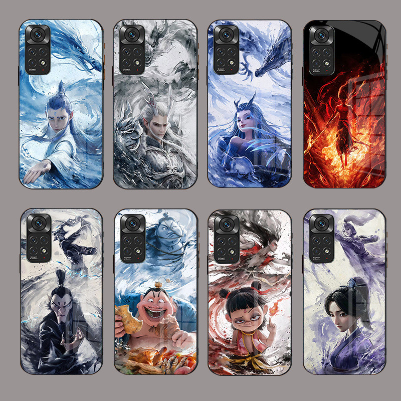 Shockproof Hard Casing Telephone Ze Zha Tempered Glass Phone Case for ...