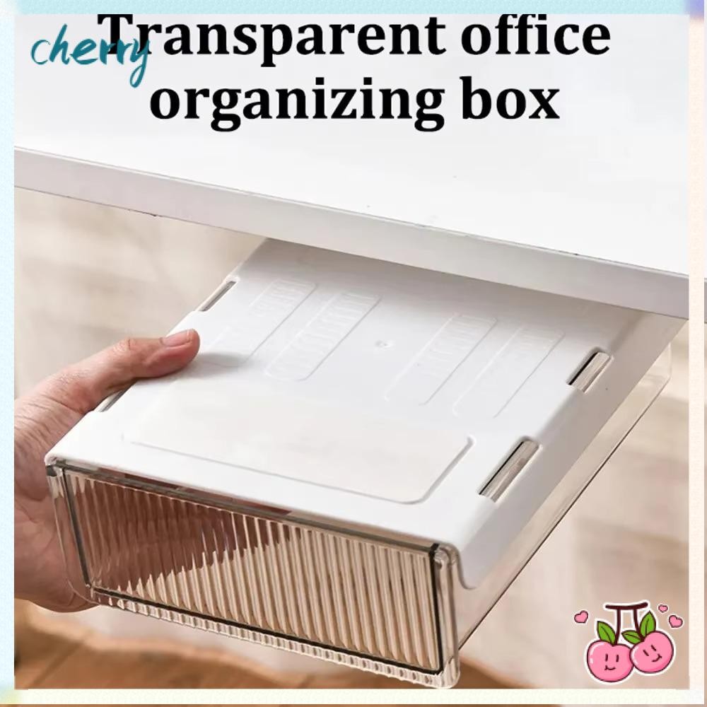 CHERRY Undertable Storage Box, Desktop Attachable Slide Out Drawer ...