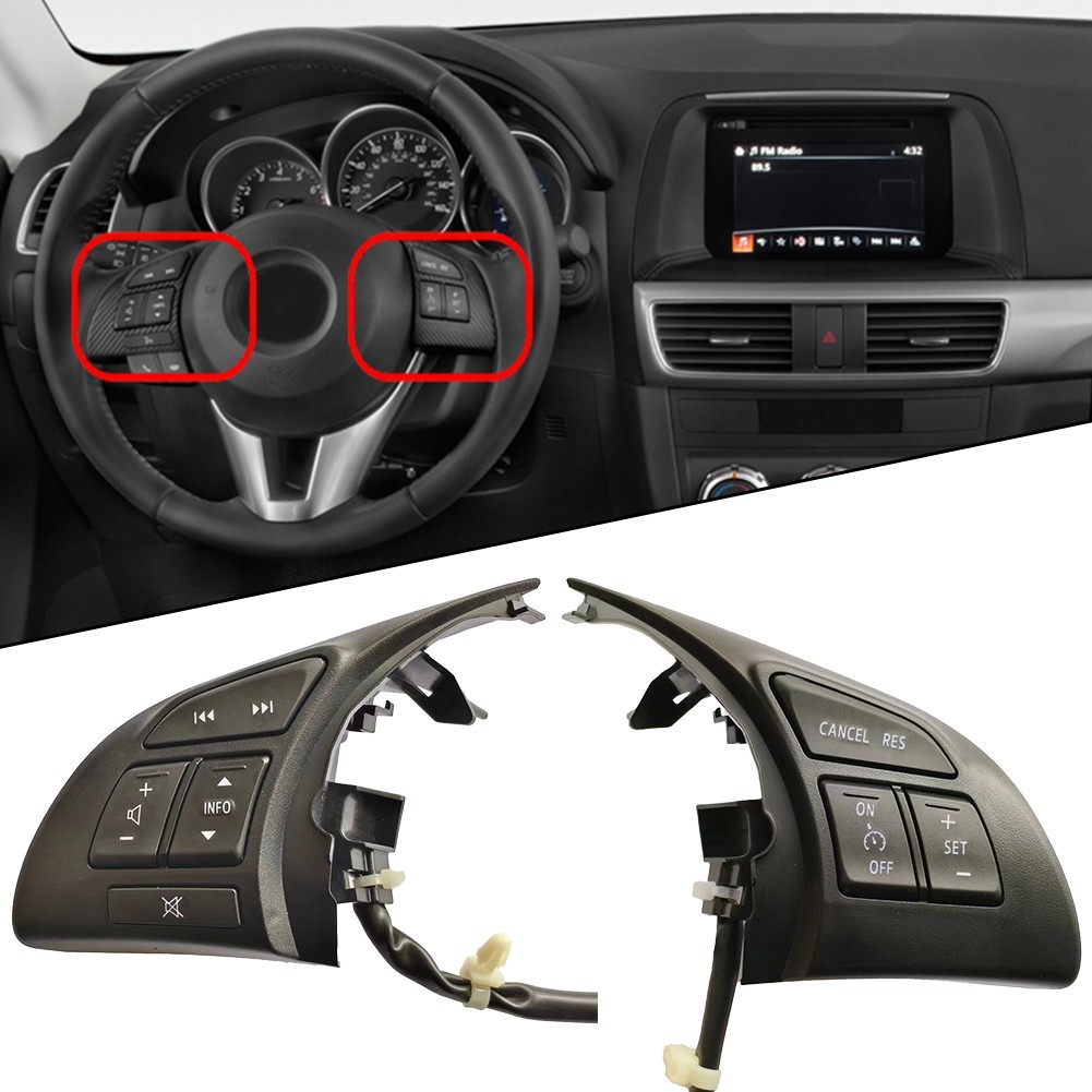 (BABYCITY-MY) For Mazda 3 6 CX4 CX5 2016 Steering Wheel Radio Cruise Control Button Switch (FEBU ...