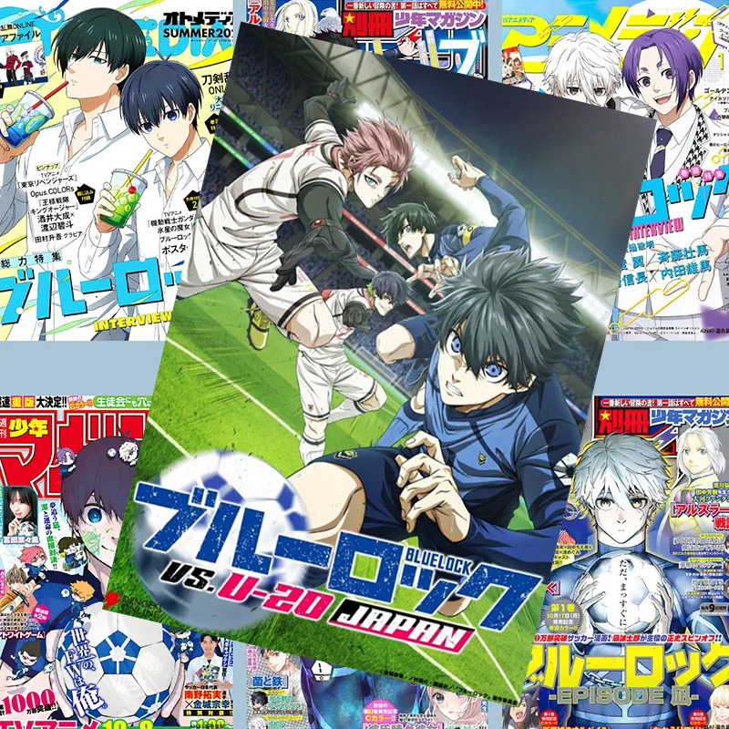 Poster Anime Pelekat Dinding Penjara Biru HD Manga Jepun Periferal Jie ...