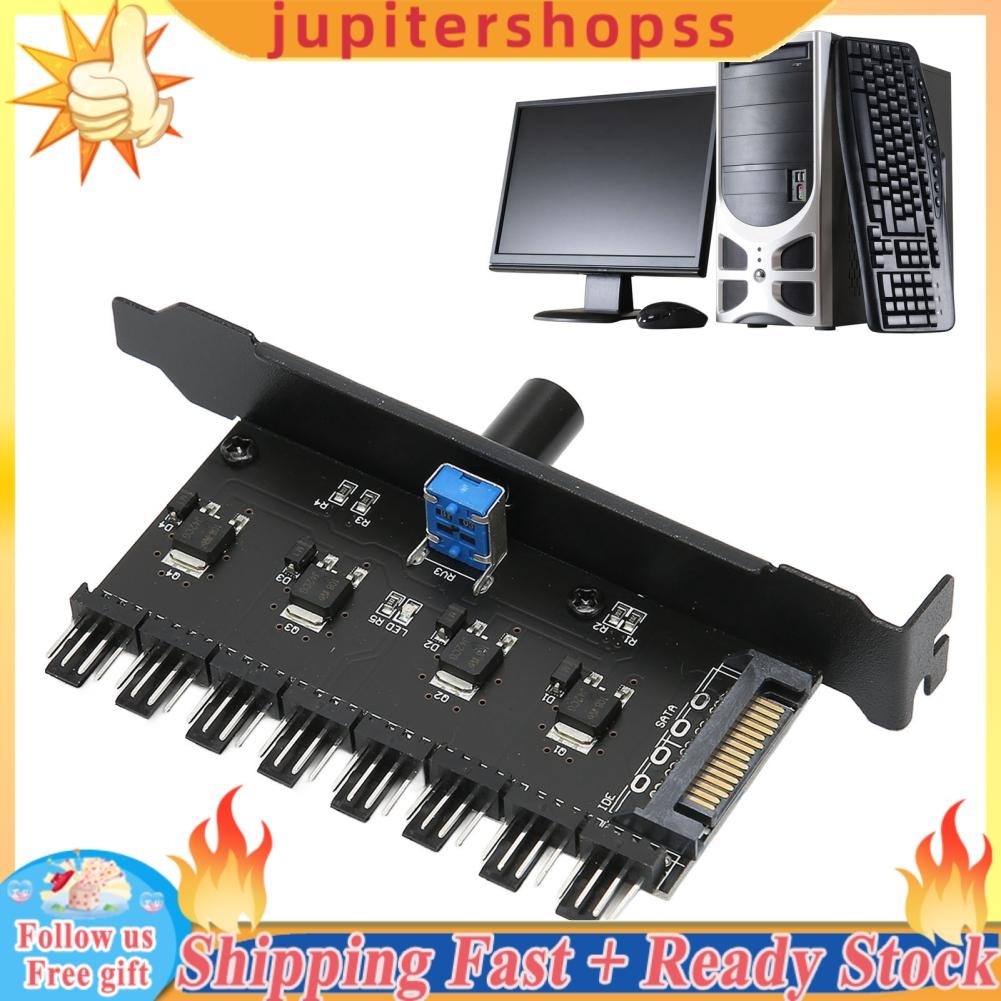 Jupitershopss PC Fan Speed Controller Space Saving Knob Adjustment Low ...