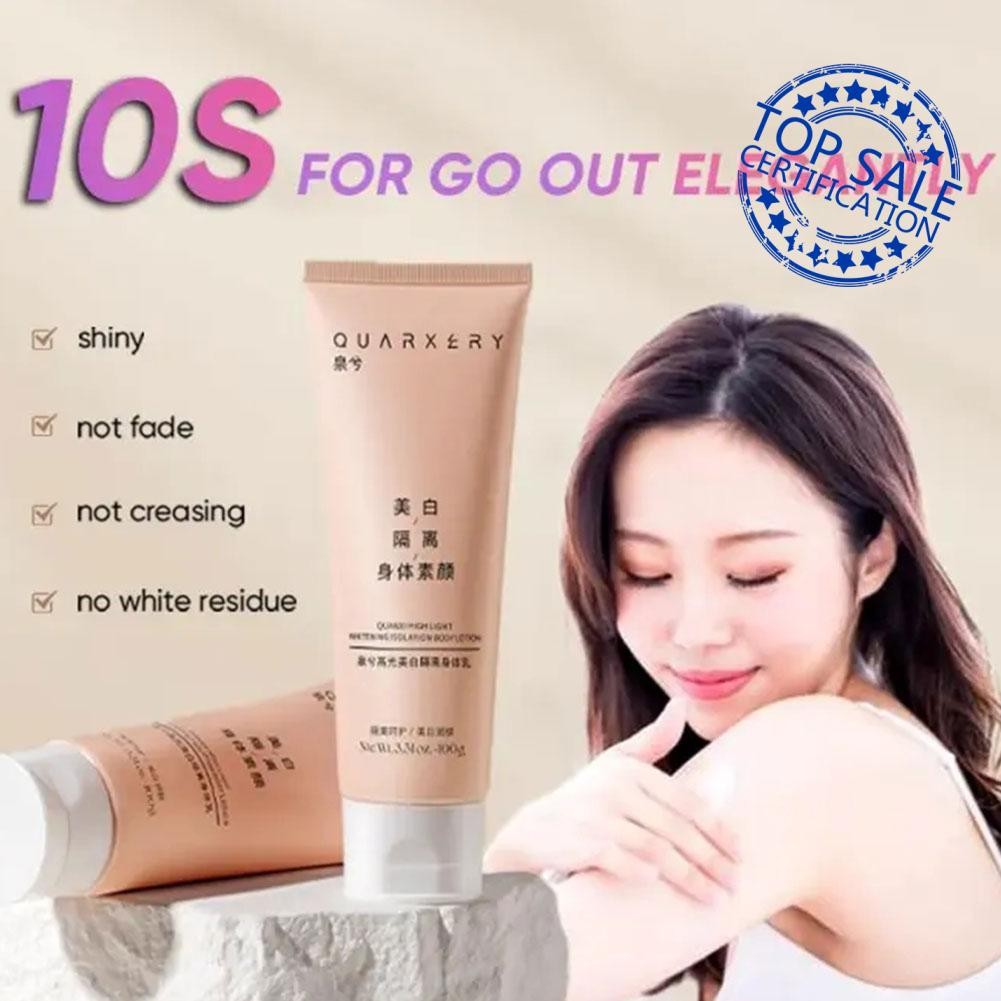 Quarxery Body Tone Up Cream Shimmer Body Lotion Brightening Moisturizer ...