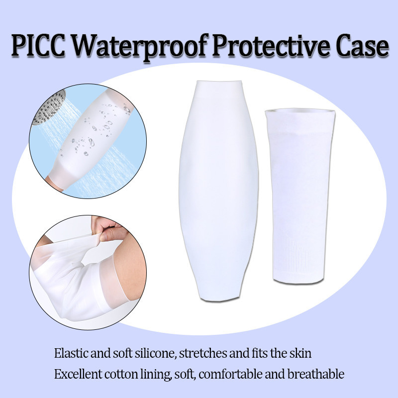 PICC Arm Protective Cover Waterproof Antibacterial Silicone Arm Sheath ...
