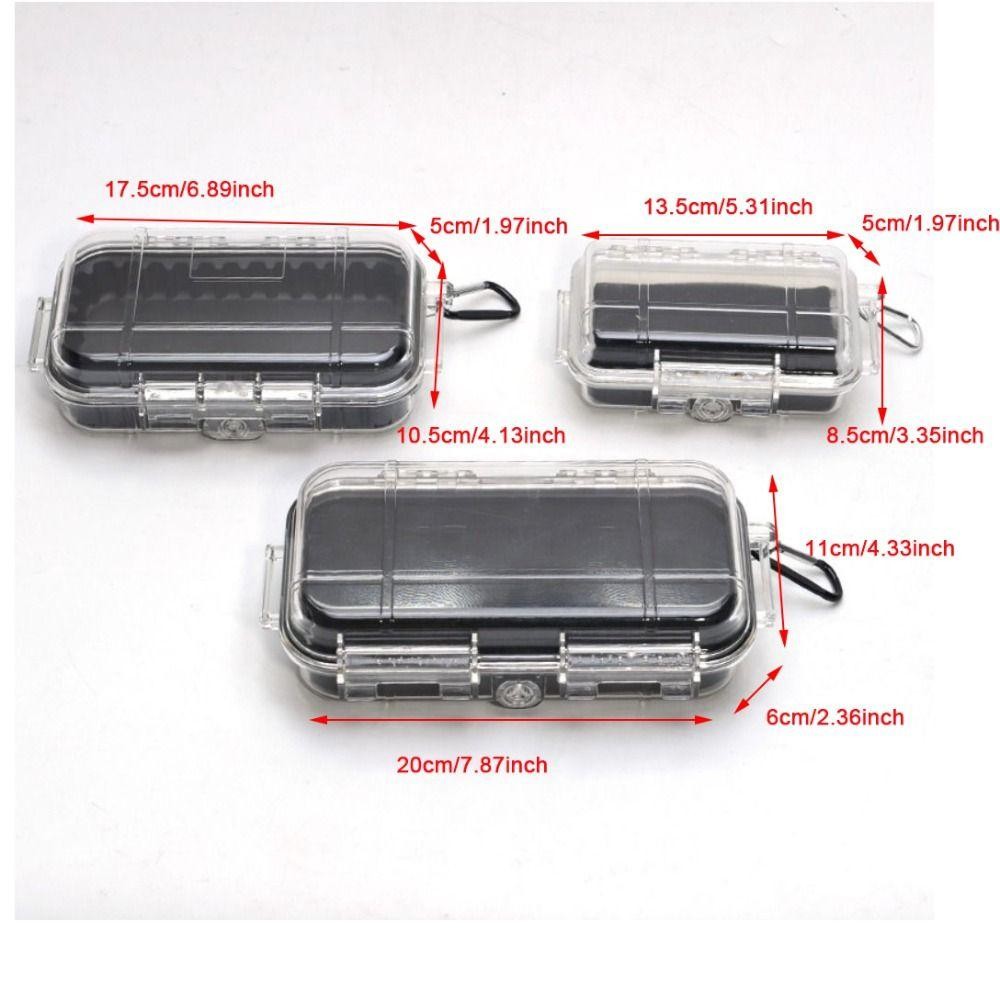 YELGIRL Sealed Storage Box, ABS Shockproof Camping Box, Durable ...