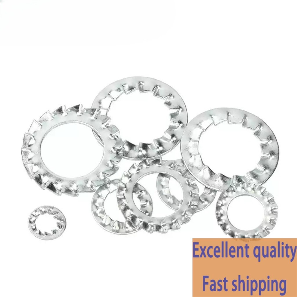 Sawtooth Washer (White Zinc) Inner/Outer Dense Type Tooth Type Washer ...