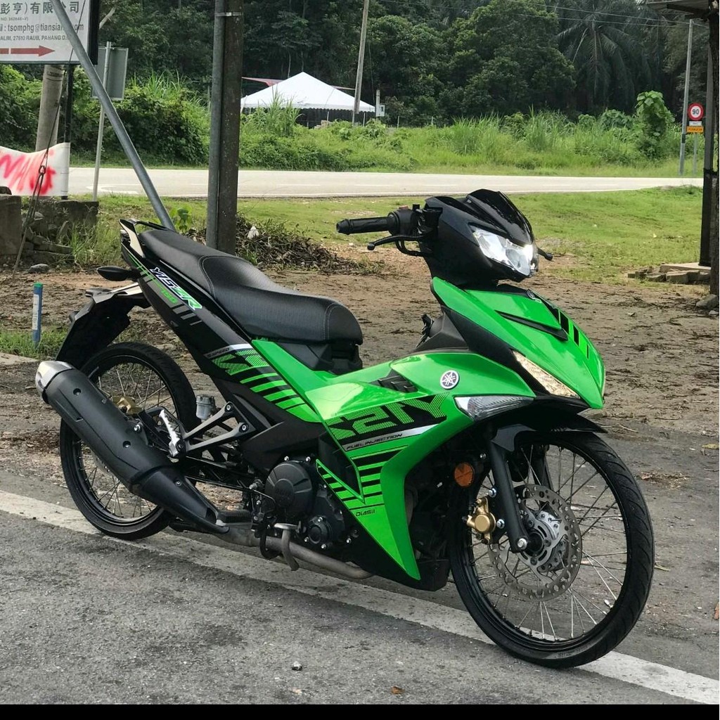 Y15 V1 V2 HIJAU PURBA COVER SET TAMPAL SIAP STICKER FREE LOGO | Shopee ...