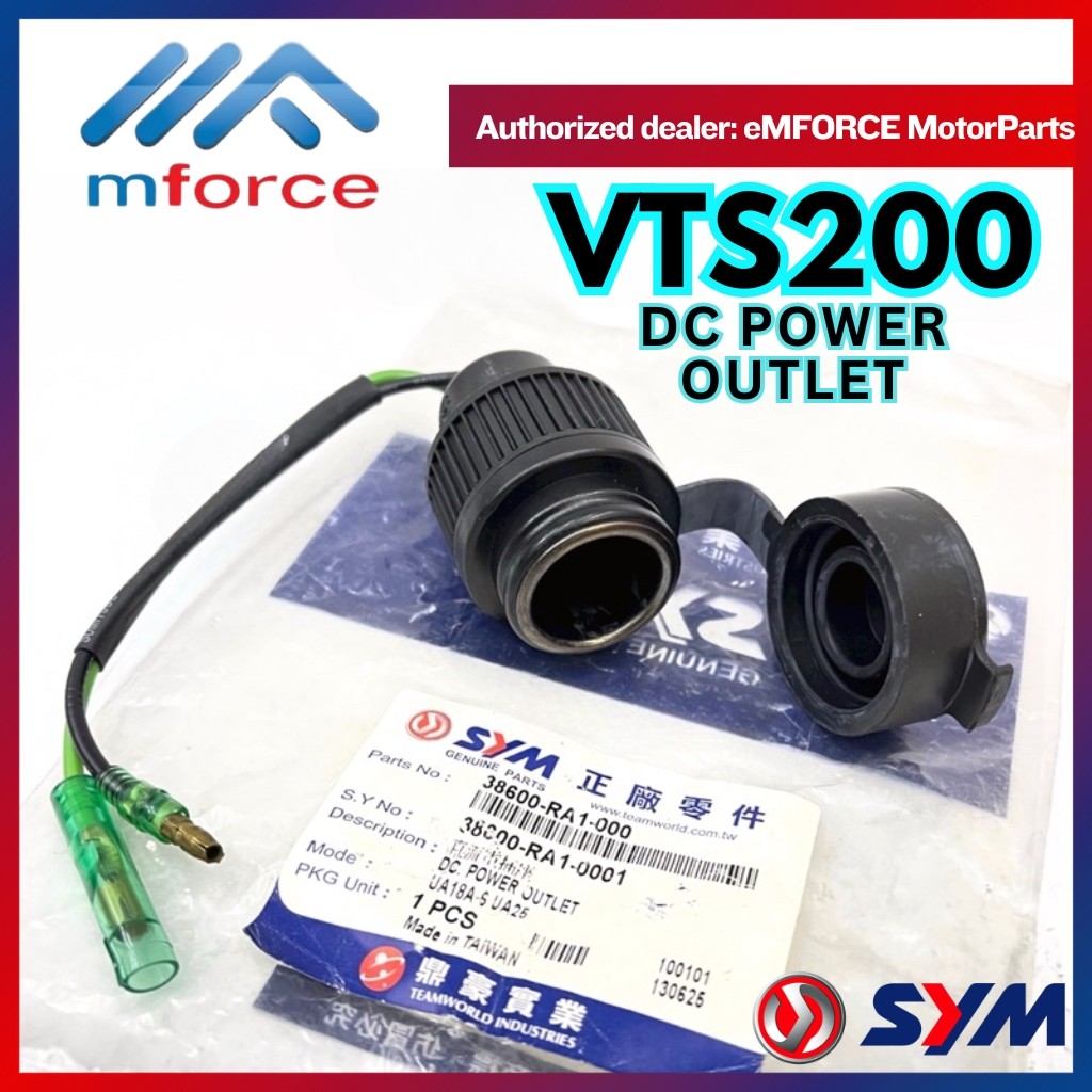 SYM VTS200 VTS DC POWER OUTLET 38600-RA1-000 ORIGINAL SYM | Shopee Malaysia