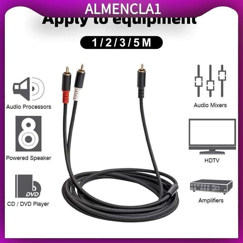 [AlmenclaabMY] RCA to 2RCA Subwoofer Cable Y Adapter Splitter Stereo ...