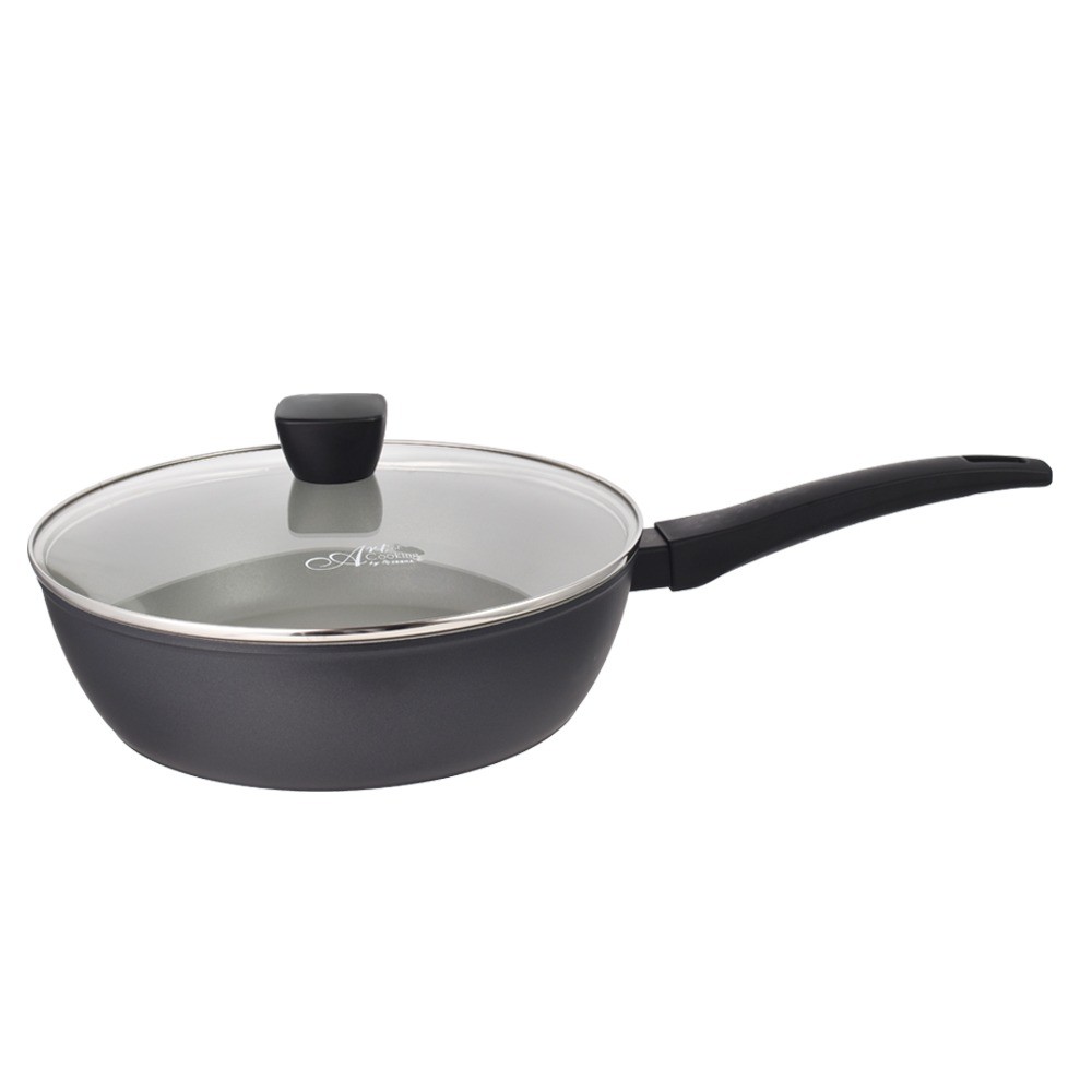 Zebra Extra Plus Non Stick Deep Fry Pan With Glass Lid (28cm) | Shopee ...
