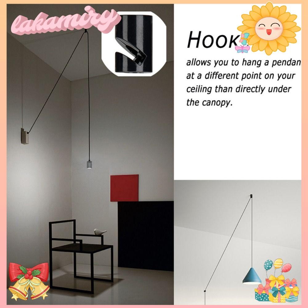 LAKAMIRY Pendant Light Cable Hook, Lighting Fixture Cable Organizer ...