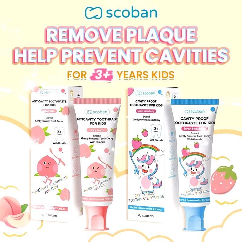 Scoban Anticavity & Cavity Proof Toothpaste For Kids 3+umur (Juicy ...