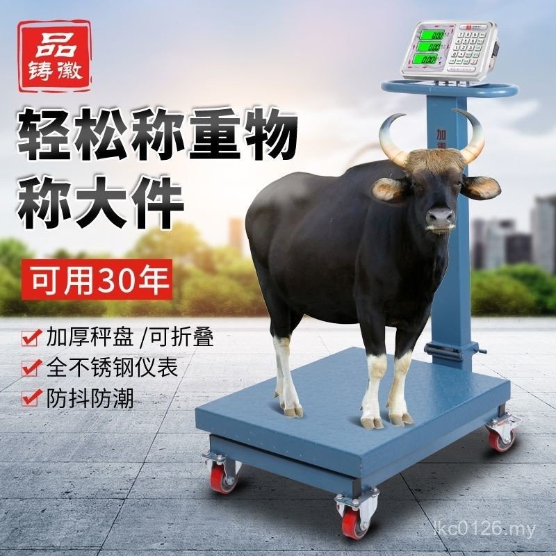 Wheeled Goods 500kg Ground Scale Electronic Scale Platform Scale ...