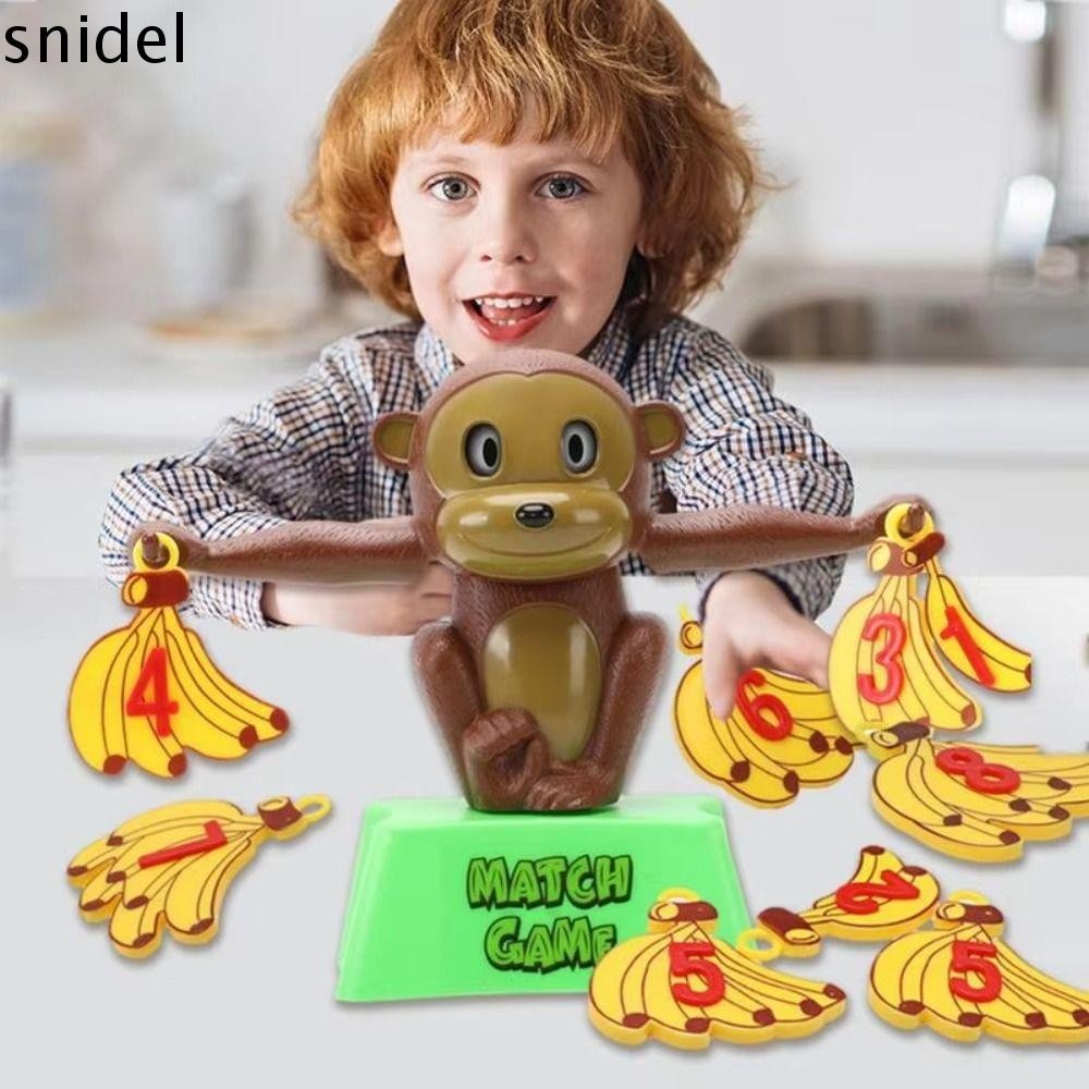 SNIDEL Montessori Math Balance Toy, Learning Educational Digital Monkey ...