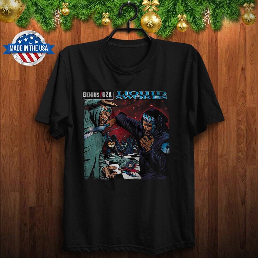 Genius Gza Liquid Swords Shirt Wu-Tang Clan Rzashotops Casual ...