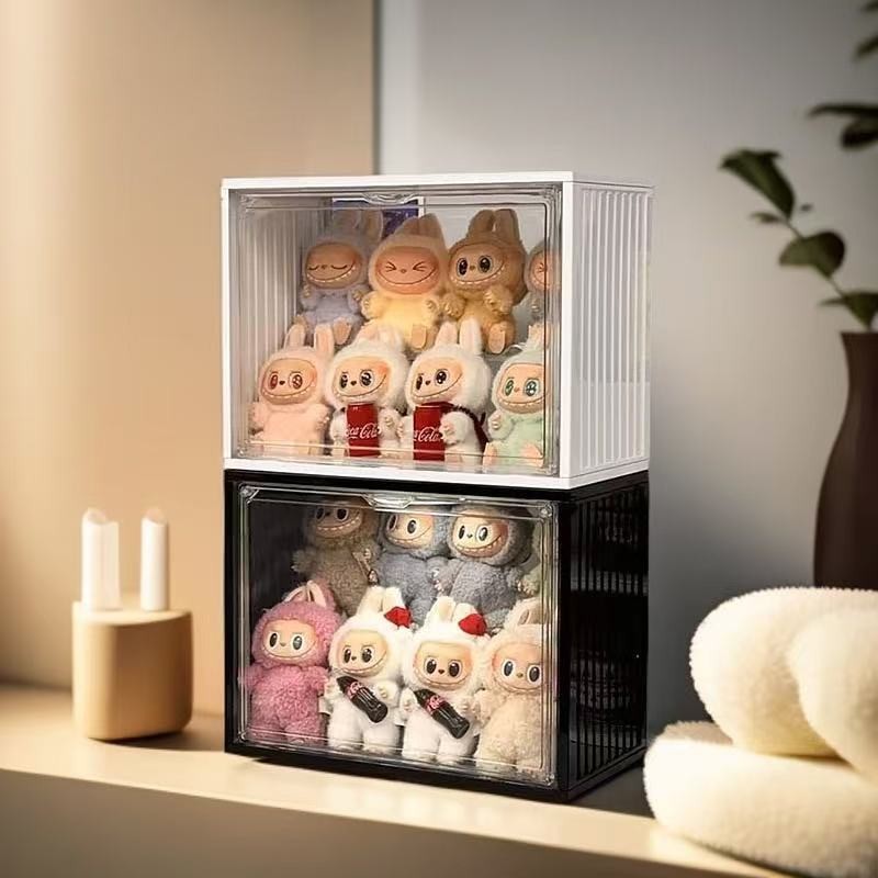 LABUBU Display Box Macaron Vinyl LABUBU V2 Display Box Plush Doll ...