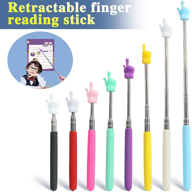 Retractable Teacher Pointer Finger Design StainlessSteel Telescopic ...