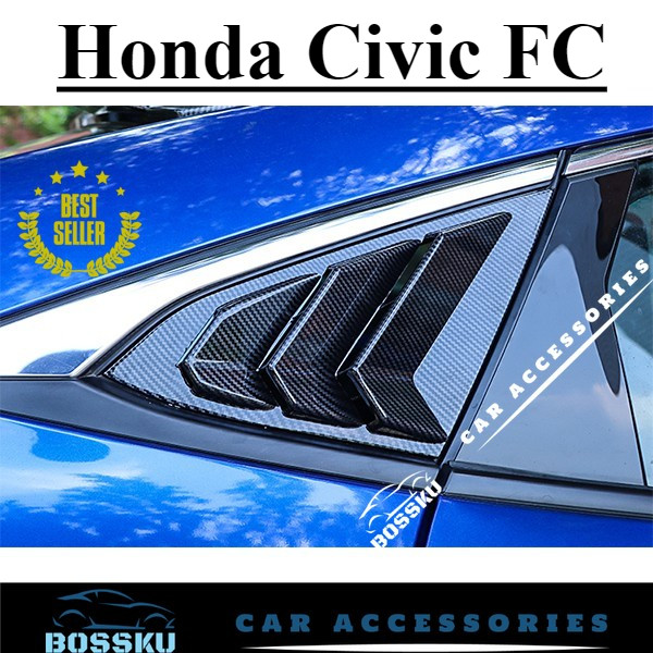 Honda Civic FC 2016-2022 Civic Rear Window Spoiler Window Vents Window ...