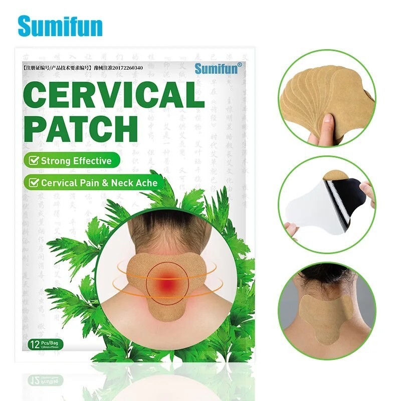 Sumifun Cervical Patch Medical Plaster Wormwood Rheumatic Neck Shoulder Joint Arthritis Pain ...