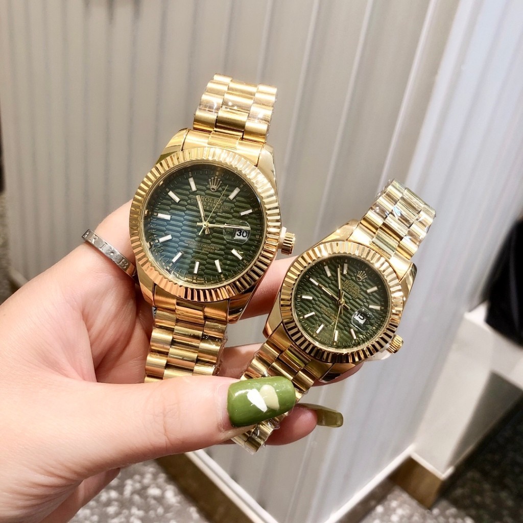 R ROLEX ROLEX Fashion Simple Casual Business Quartz Movement Stainless ...