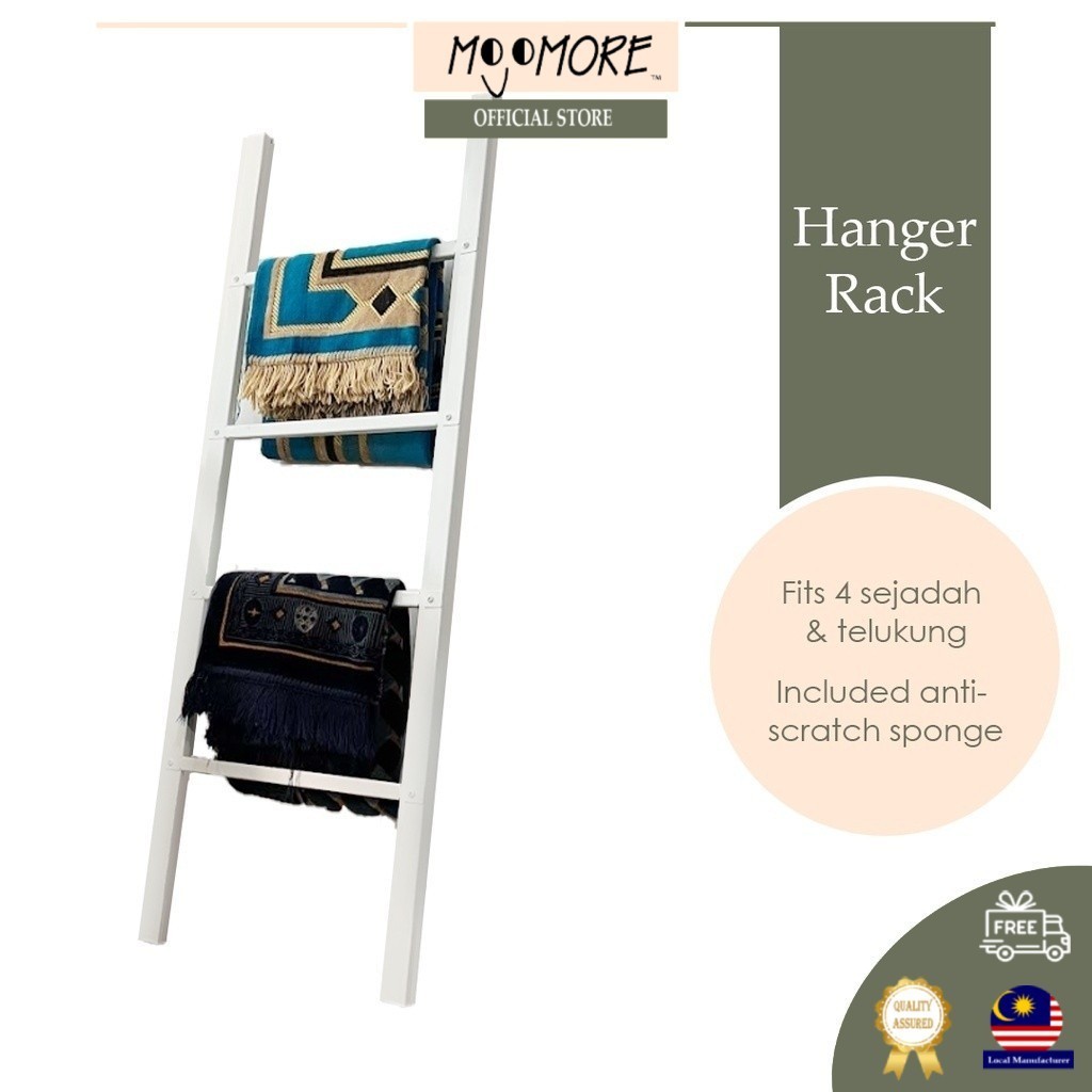 MOJOMORE Metal Sejadah Penyidai Telekung Towel Rack Hanger | Shopee ...