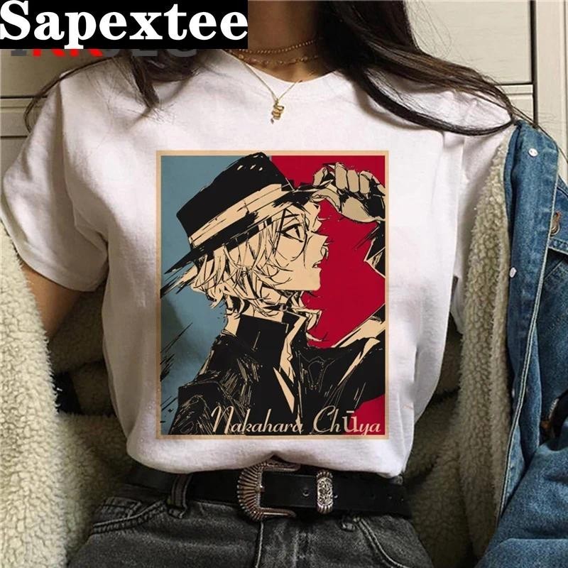 Bungou Stray Dogs t-shirt clothes female couple clothes ulzzang print ...