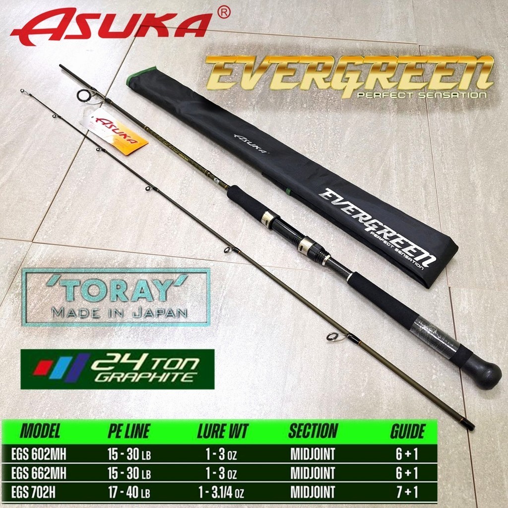 ASUKA EVERGREEN SPINNING ROD KOLAM | Shopee Malaysia