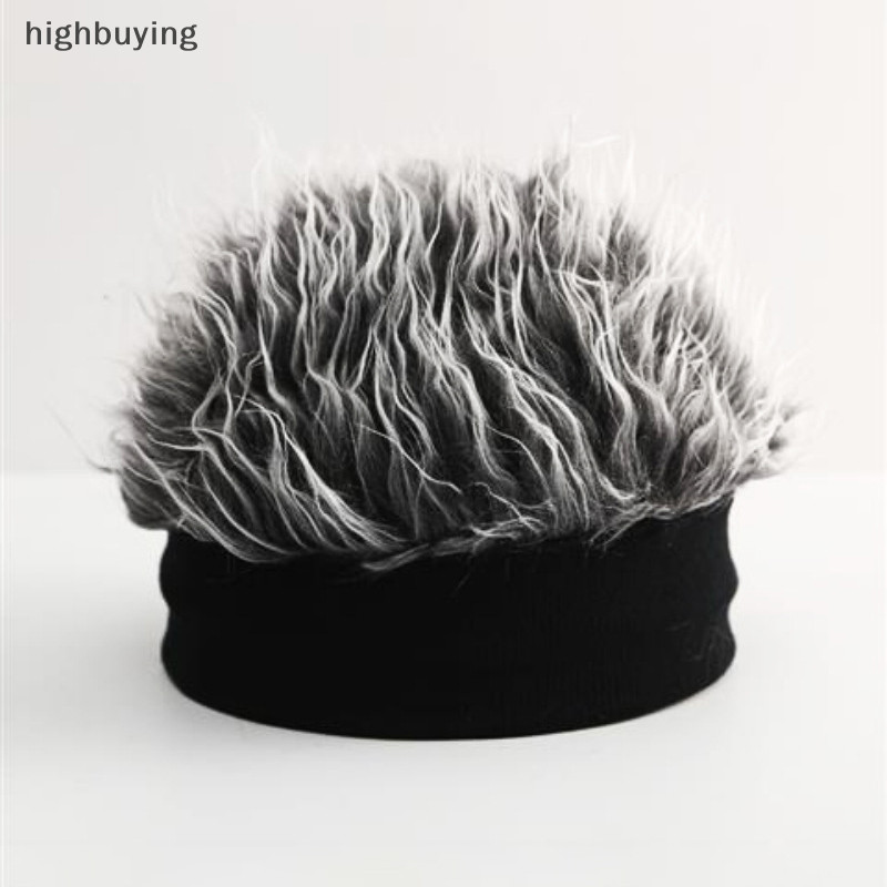 HBMY Creative Wig Hat Funny Short Hair Caps For Women Men Novelty ...