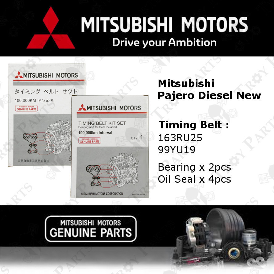 Mitsubishi 100K Timing Belt Kit Set Storm L200 Triton Lite 2WD KA4T ...