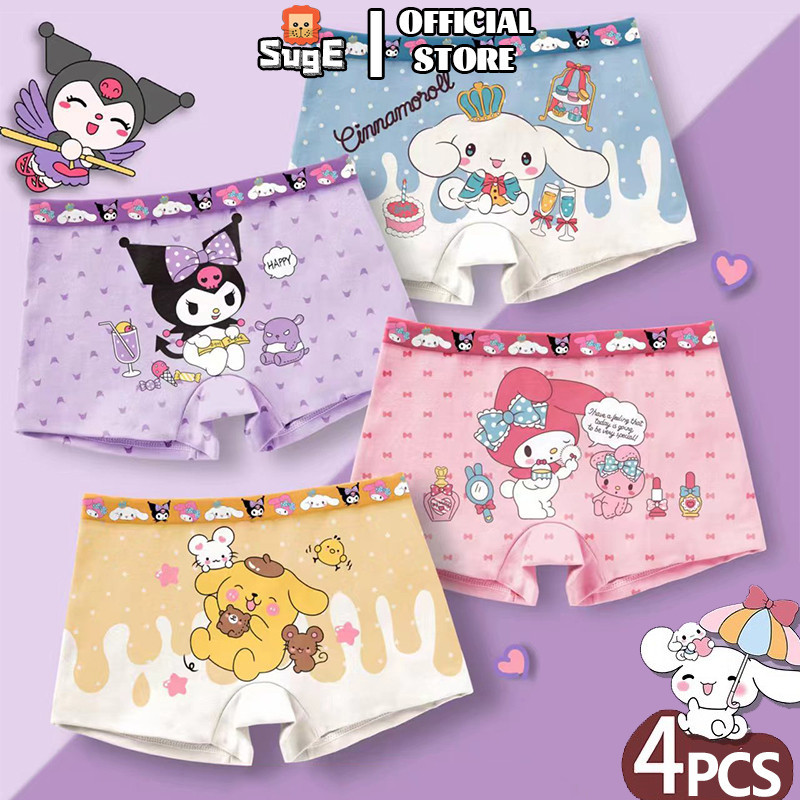 SUGE Girls Underwear Pure Cotton Kuromi seluar dalam budak perempuan ...