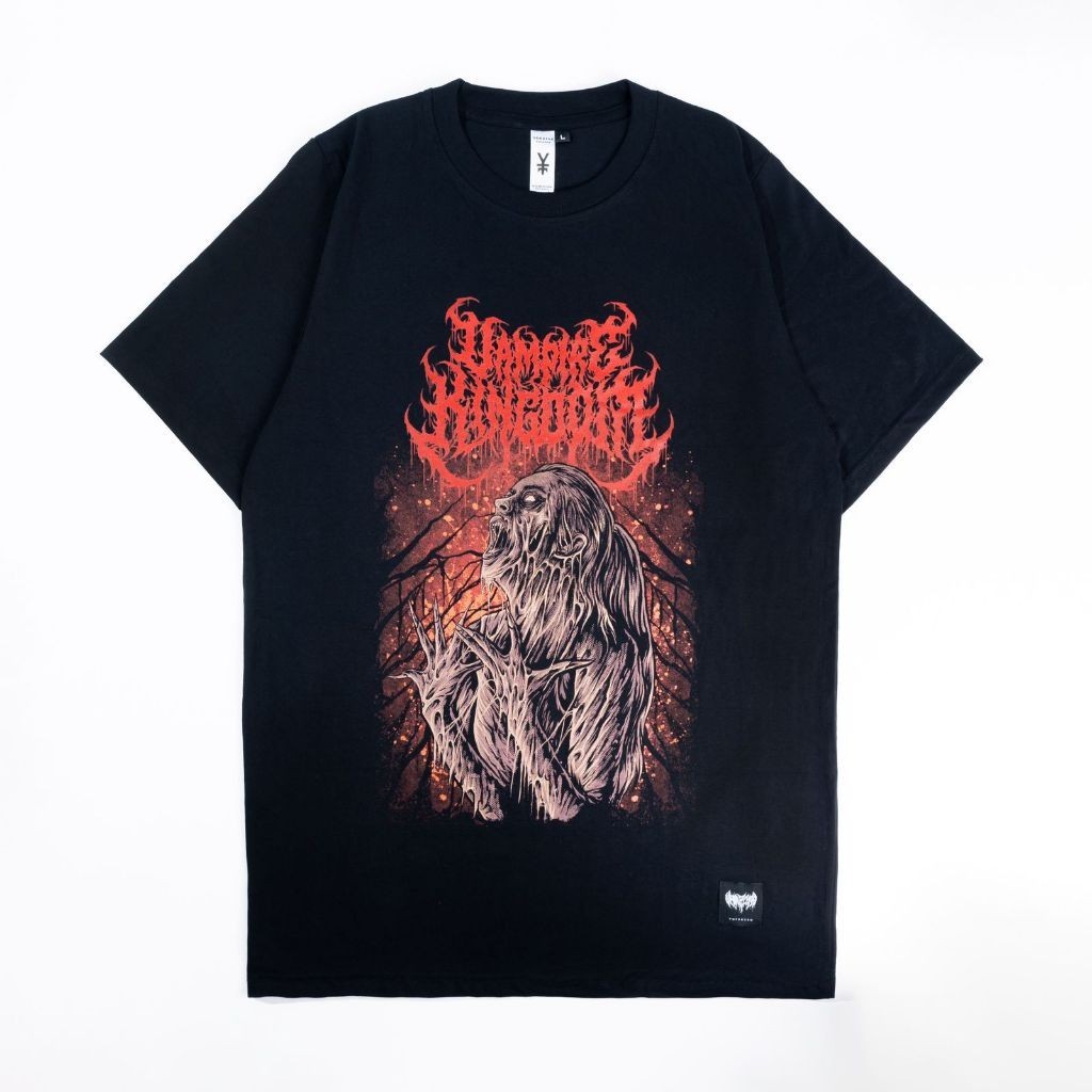 Distro T-shirts for Men, Women, Girls, Boys, Metal Black Dead Flames ...